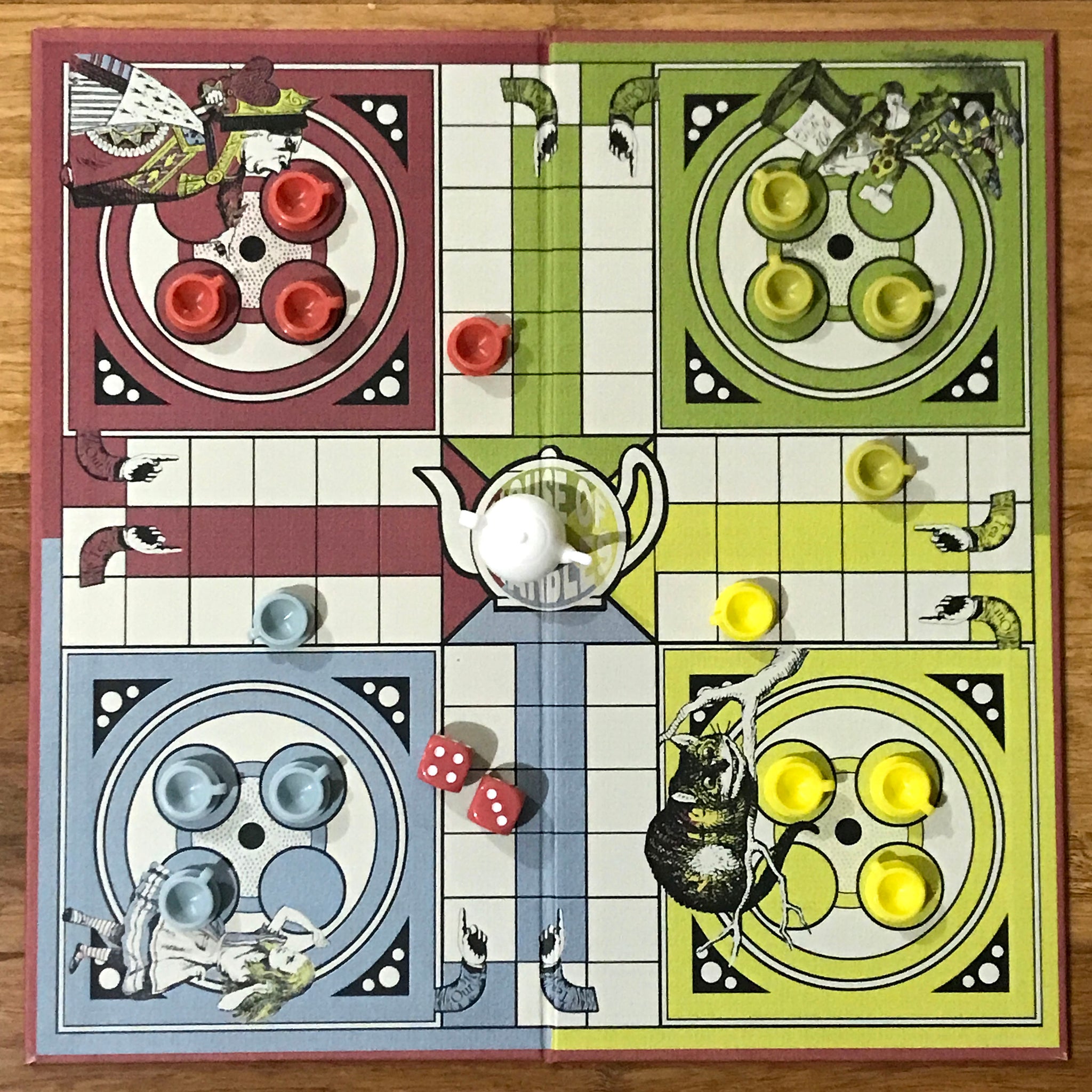 Alice in Wonderland Tea-Party Ludo Board Game – Hugs For Kids
